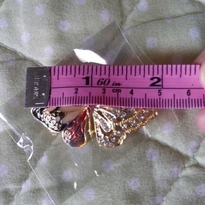 Jewelry | Crystal Pearl Butterfly Brooch Pin | Poshmark